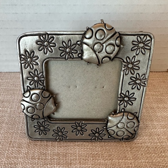Unbranded | Accents | Vintage Pewter Ladybug Photo Frame | Poshmark